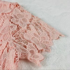 Philosophy | Tops | Lace Pink Philosophy Layered Blouse Size Sm | Poshmark